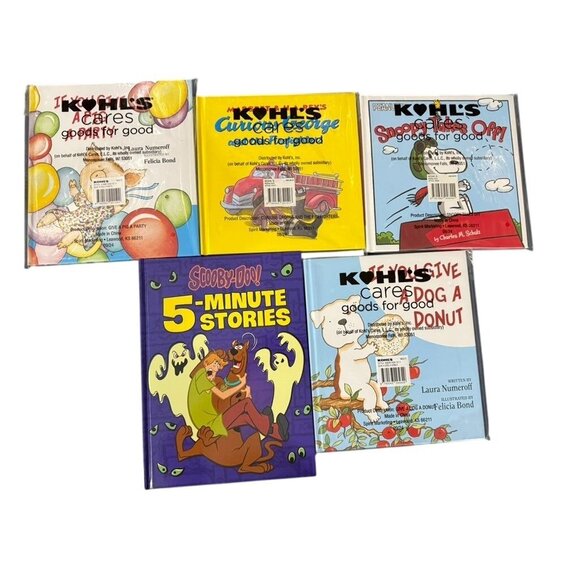 kohl's cares | Toys | Lot Of 5 Hc Childrens Books Snoopy Curious George ...